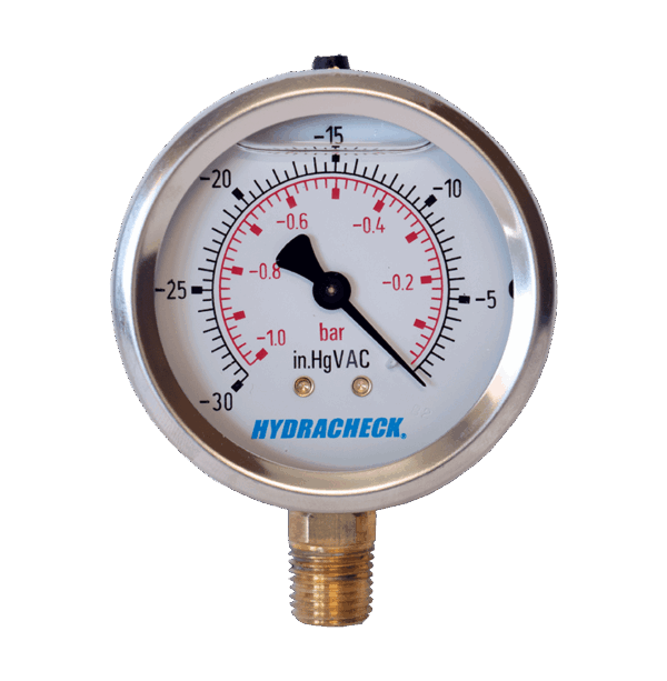 Vacuum Gauge 30 InHg HydraCheck