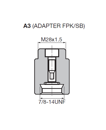 A3 Accumulator Adaptor - 7/8-14 UNF | HydraCheck