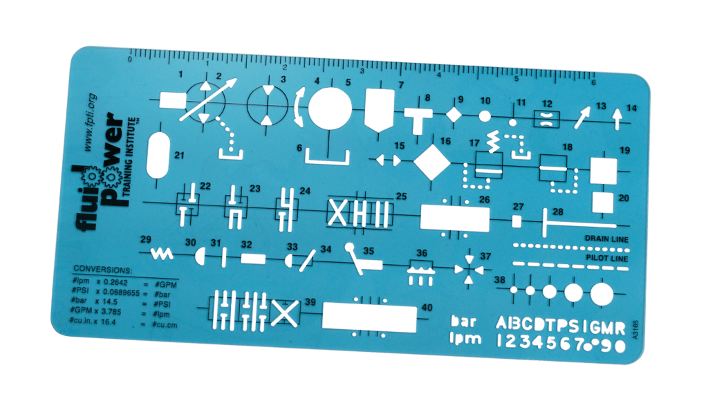 Fluid Power Symbol Drawing Templates | Hydracheck