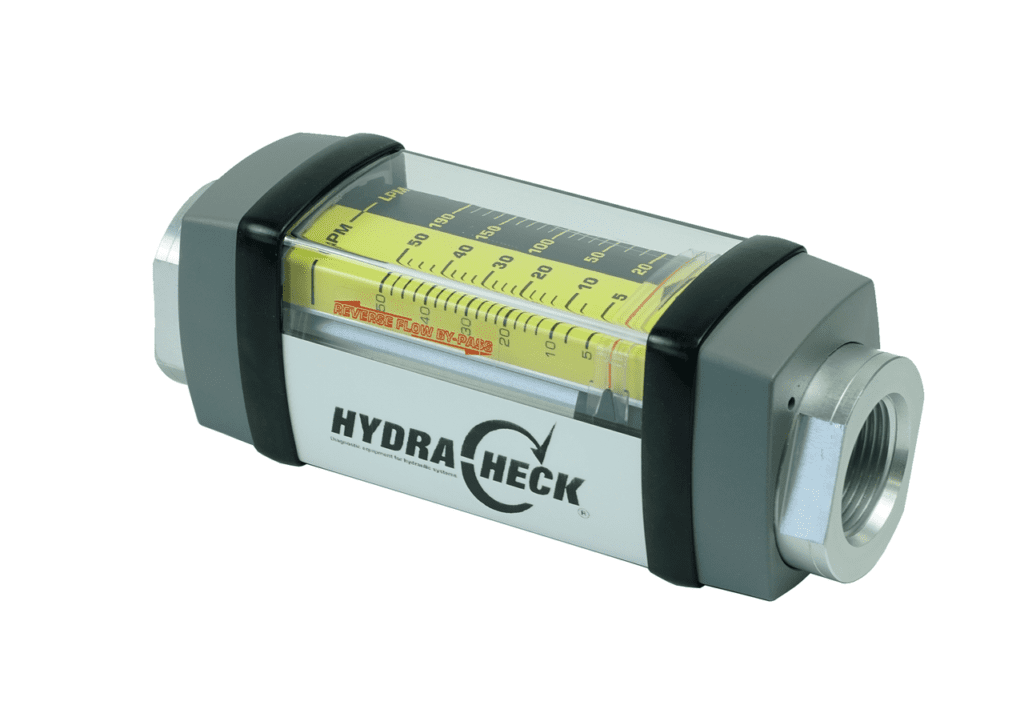 Hydracheck - Inline Flow Meter - Reverse Flow - 10 GPM 6000 PSI