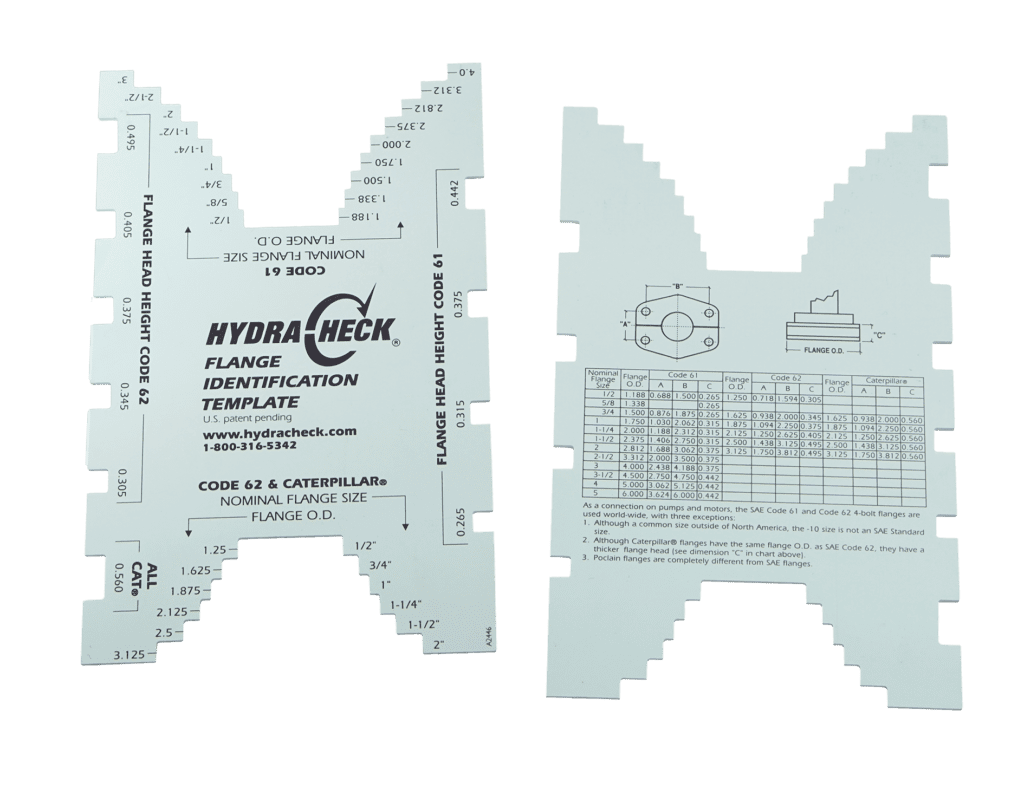 Flange Indentification Template | Hydracheck