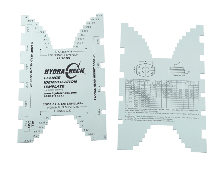 Flange Indentification Template | Hydracheck