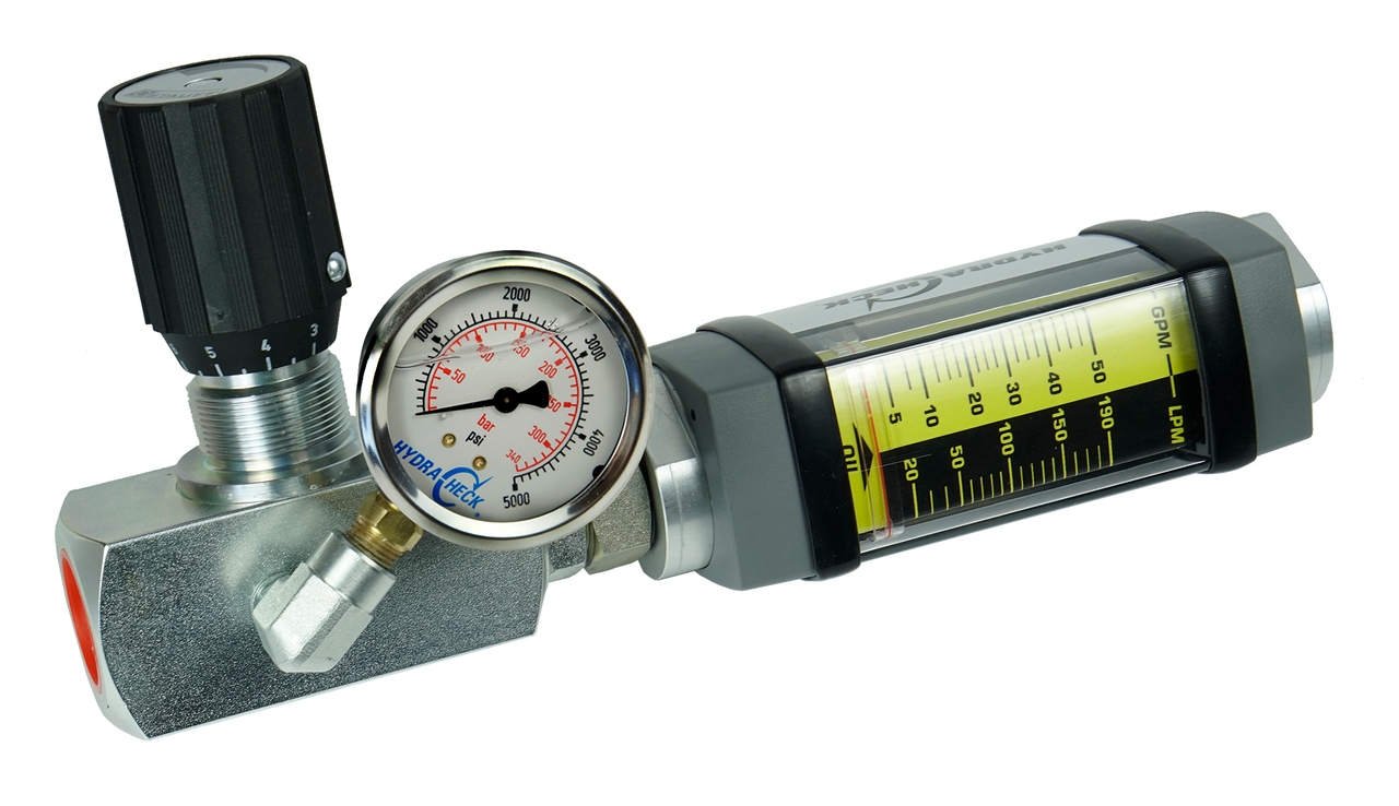 Hydracheck Flow Meter Test Kit Reverse Flow 50 GPM 5000 PSI