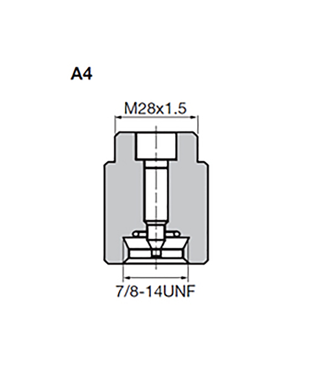 A4 Accumulator Adaptor - 7/8-14 UNF | HydraCheck