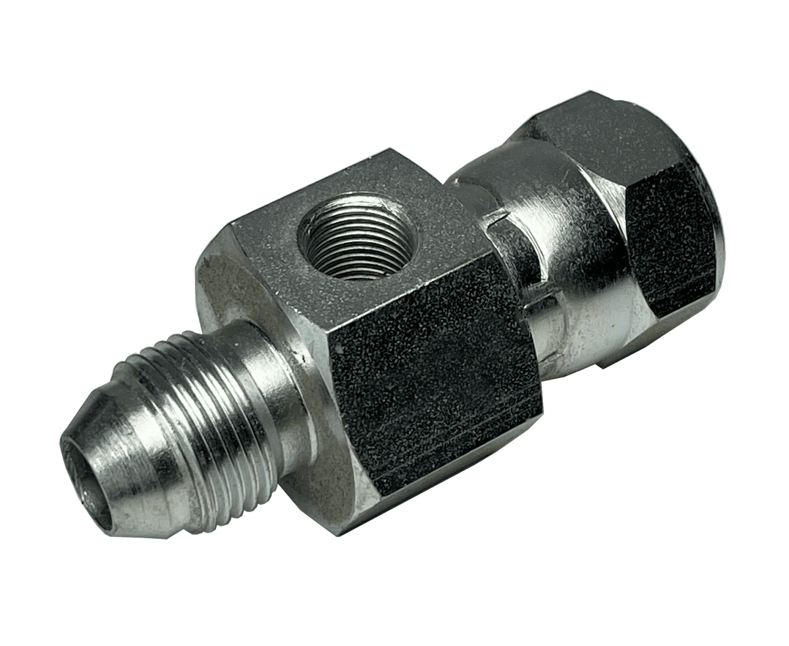 JIS Male x JIS Female Swivel with Gauge Ports | Hydracheck